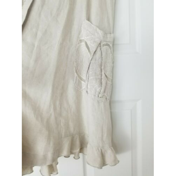 mastro moda | Dresses | New Mastro Moda Med Dress 0 Linen Lace Tent ...